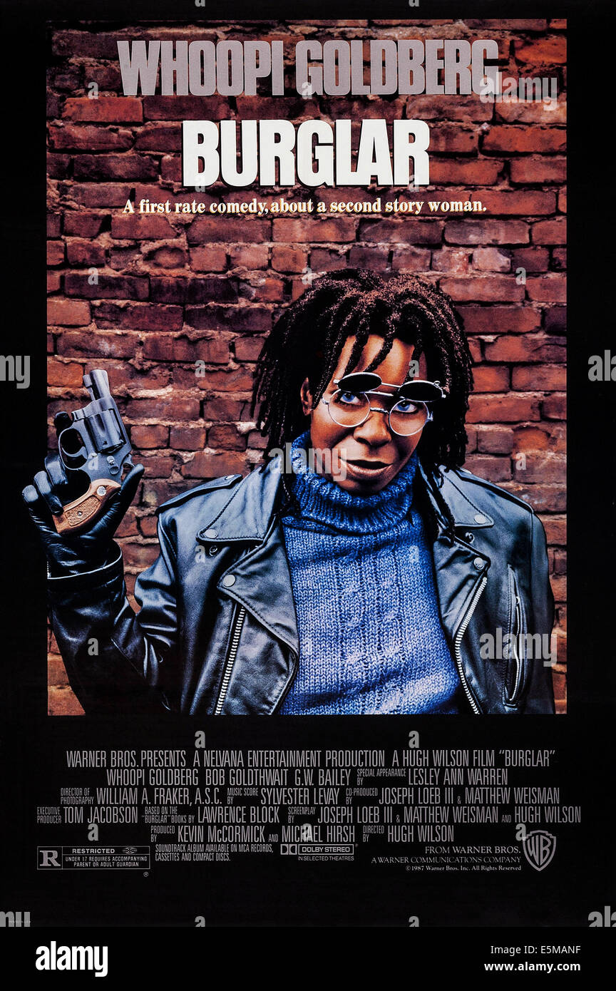 BURGLAR, US poster, Whoopi Goldberg, 1987, © Warner Brothers/courtesy ...