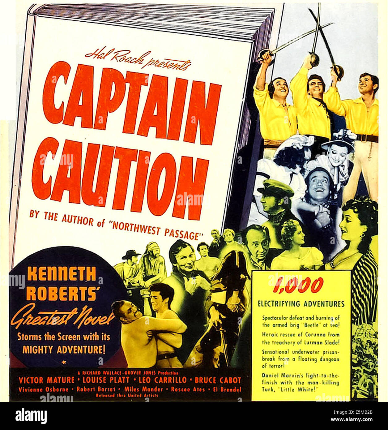 CAPTAIN CAUTION, window card, 1940 Stock Photo - Alamy