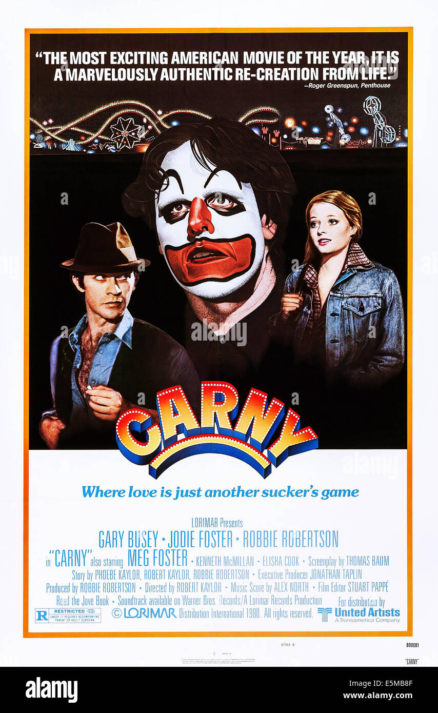 Carny 1980 jodie foster hi-res stock photography and images - Alamy