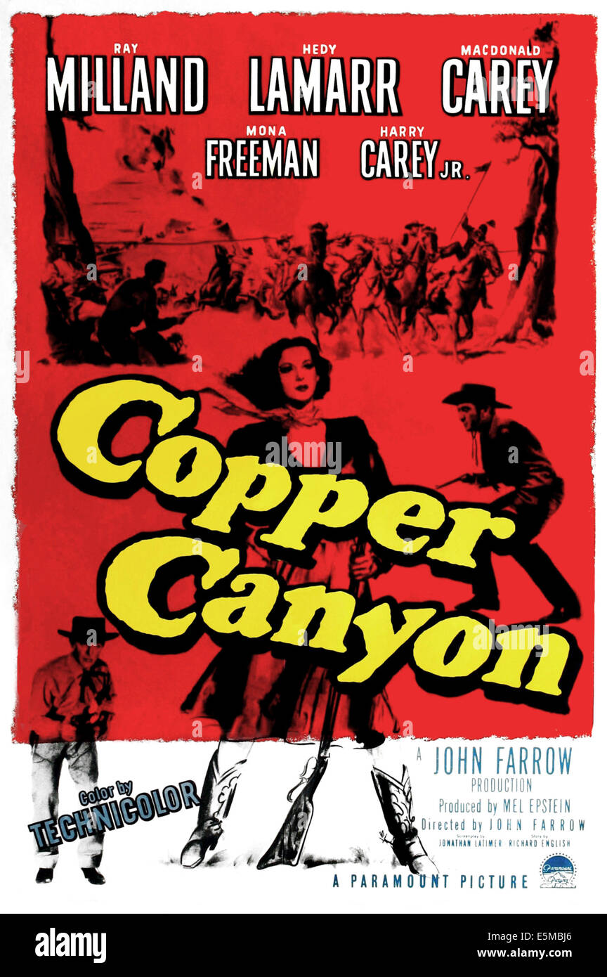 COPPER CANYON, Hedy Lamarr (center), 1950 Stock Photo - Alamy