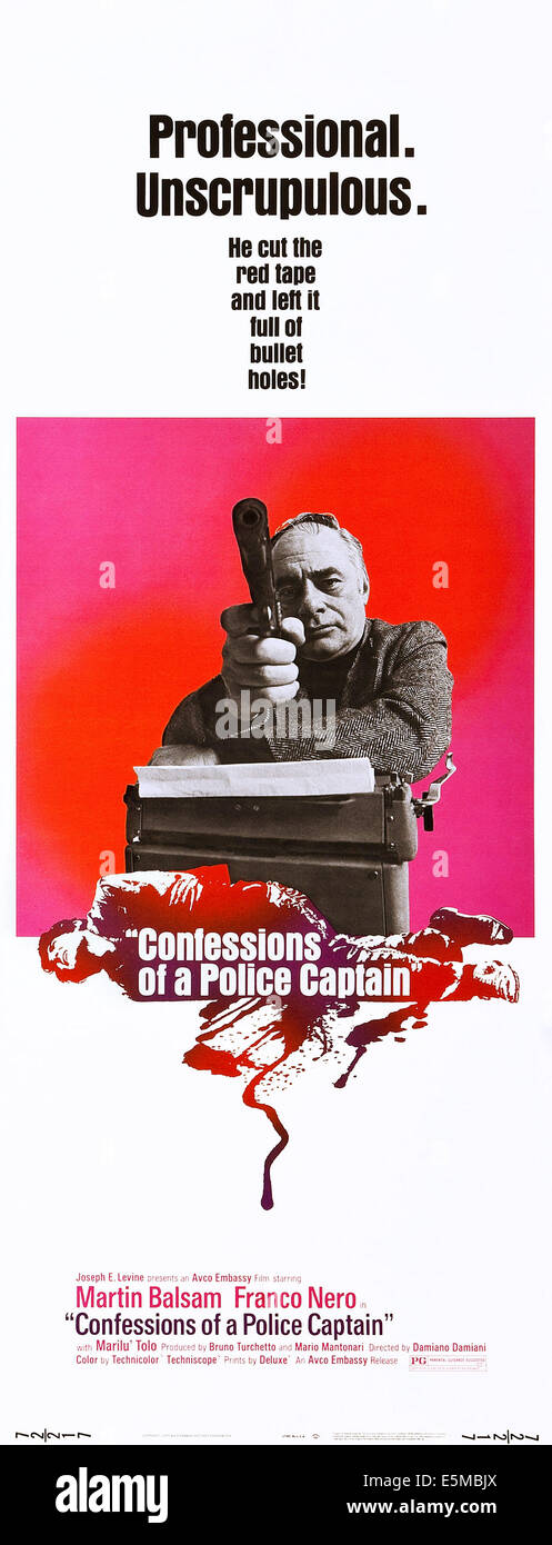 CONFESSIONS OF A POLICE CAPTAIN, (aka CONFESSIONE DI UN COMMISSARIO DI ...
