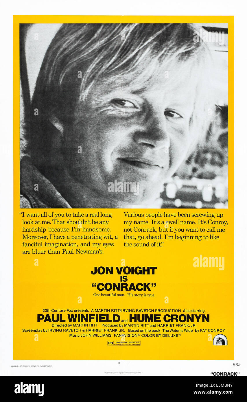 CONRACK, US poster art, Jon Voight, 1974. TM & Copyright © 20th Century ...