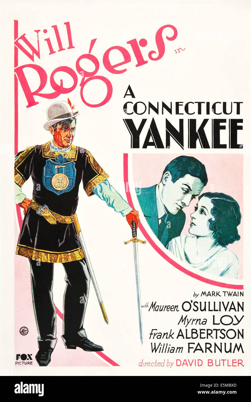A CONNECTICUT YANKEE, US poster art, Will Rogers, (left), 1931. TM and ...