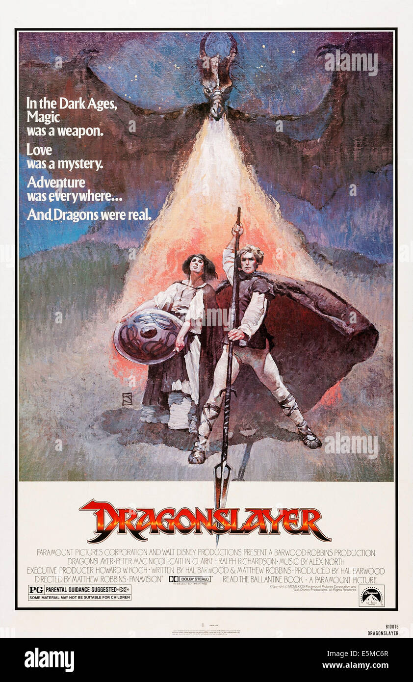 DRAGONSLAYER, US poster art, 1981. ©Paramount/courtesy Everett ...