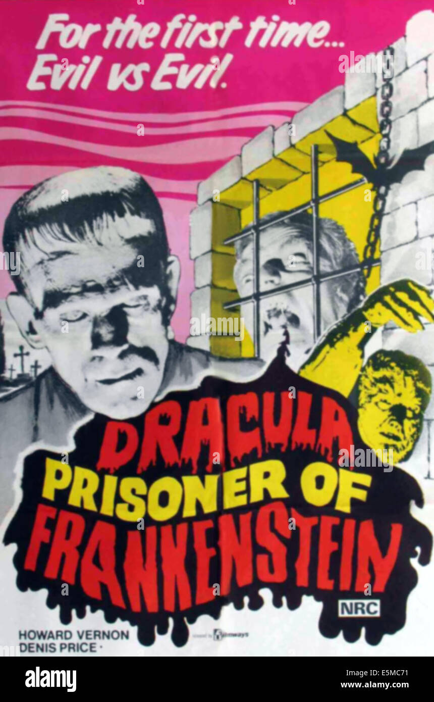 Dracula And Frankenstein Drawing