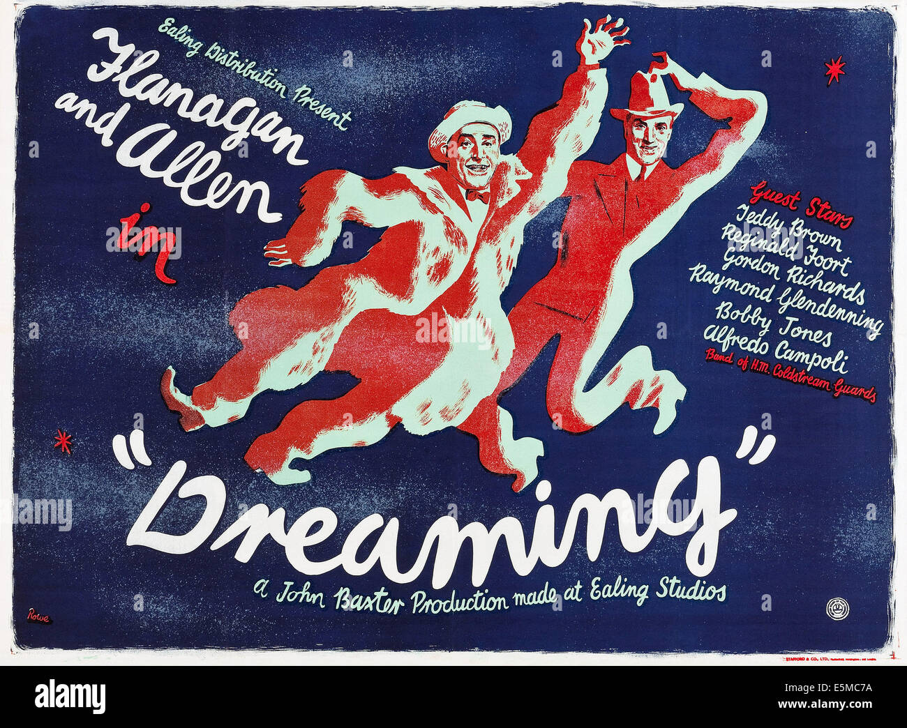 DREAMING, l-r: Bud Flanagan, Chesney Allen on poster art, 1945 Stock ...