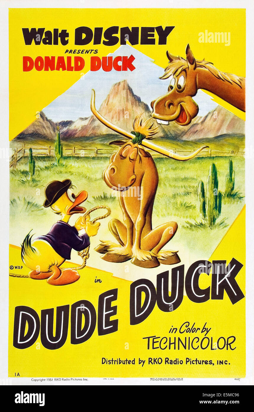 DUDE DUCK, Donald Duck, 1951 Stock Photo - Alamy