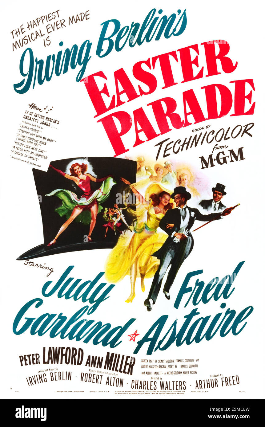 EASTER PARADE, US poster art, 1948 Stock Photo - Alamy