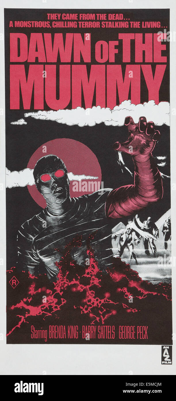 DAWN OF THE MUMMY, Australian poster art, 1981, ©Goldfarb Distribution ...