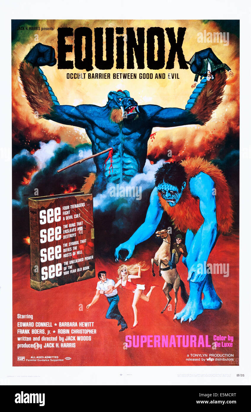 Monster poster equinox 1970 hi-res stock photography and images - Alamy