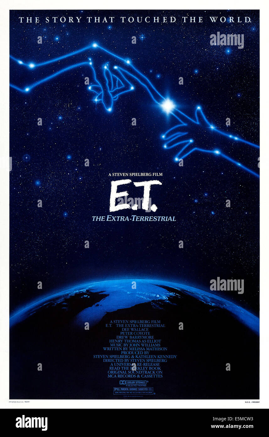 E.T., (aka E.T. THE EXTRA-TERRESTRIAL), poster art, 1982, ©Universal ...