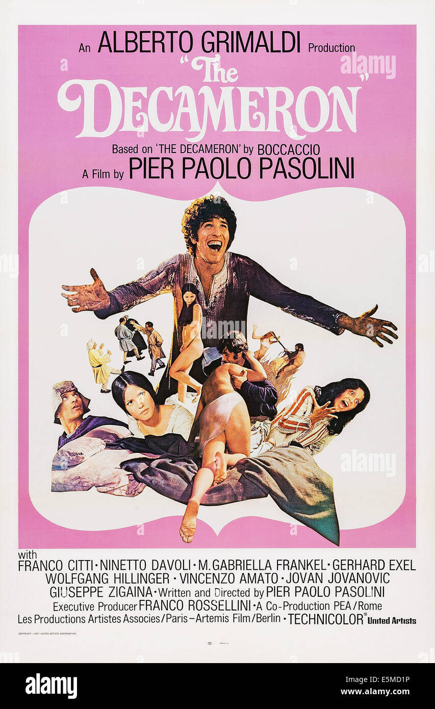 THE DECAMERON, poster art, 1971 Stock Photo - Alamy
