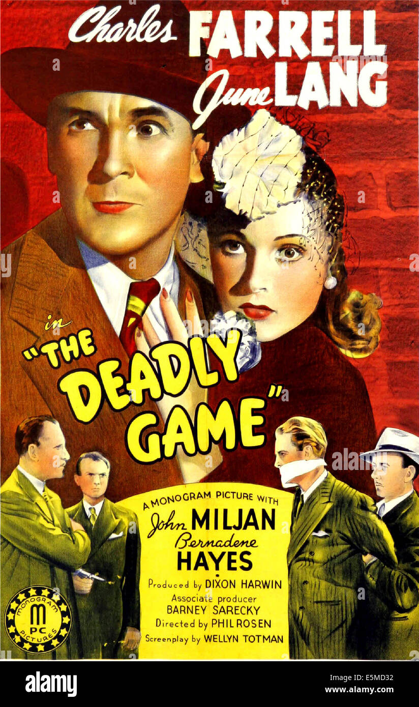 Deadly game us poster top hi-res stock photography and images - Alamy