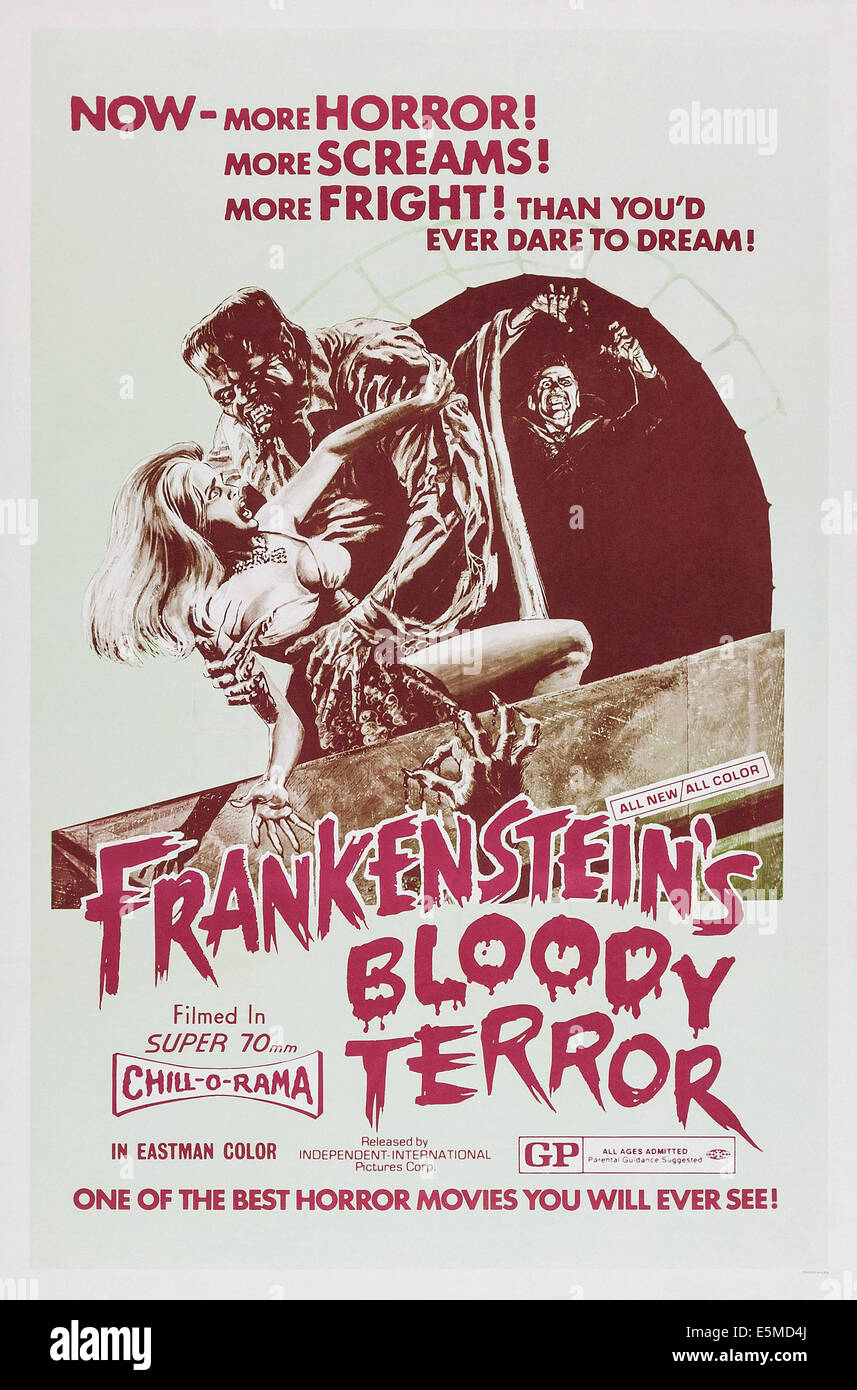 1968 frankenstein's bloody terror hi-res stock photography and images ...