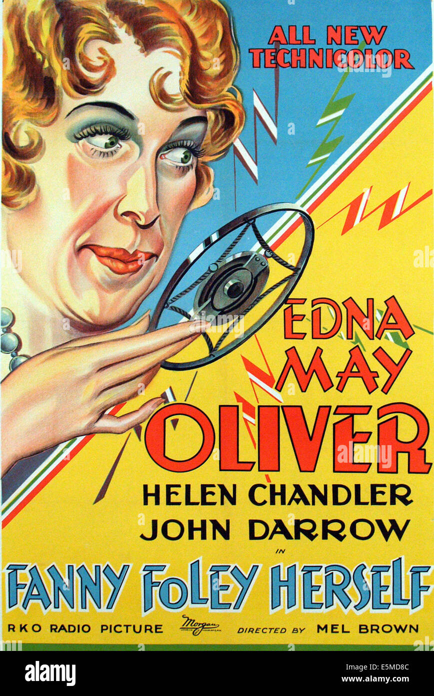 FANNY FOLEY HERSELF, Edna May Oliver, 1931 Stock Photo - Alamy