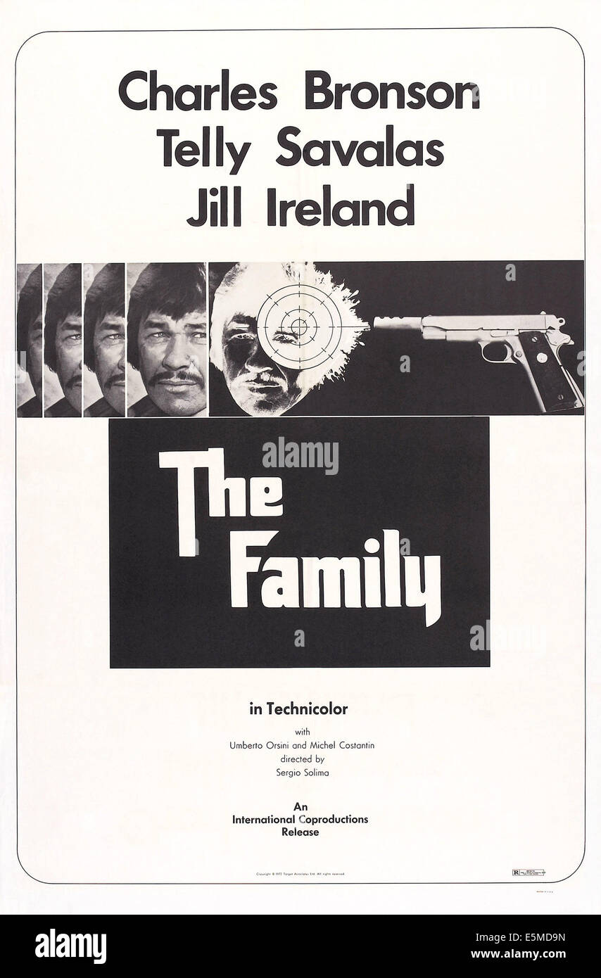 THE FAMILY, [aka VIOLENT CITY], US poster art, Charles Bronson, 1970 Stock Photo - Alamy