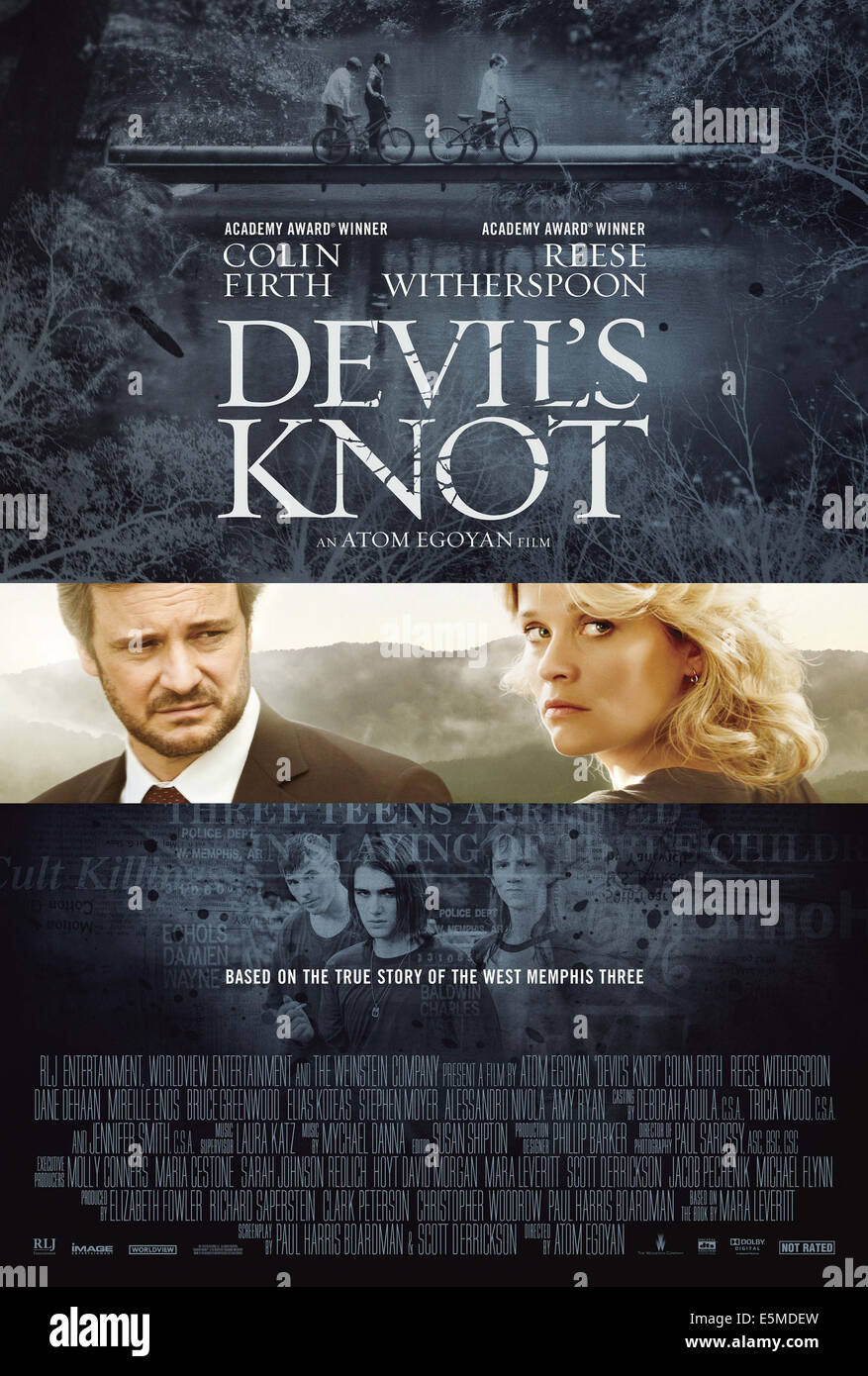 DEVIL'S KNOT, US poster art, center, from left: Colin Firth, Reese ...