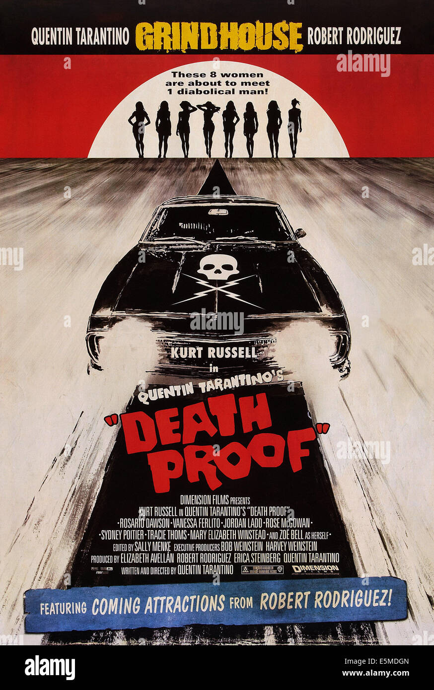 DEATH PROOF, US poster, 2007, © Dimension Films/courtesy Everett ...