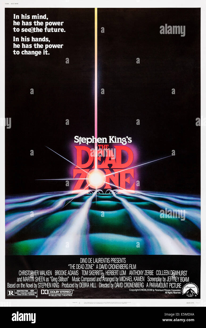 THE DEAD ZONE, poster art, 1983, ©Paramount Pictures/courtesy Everett ...