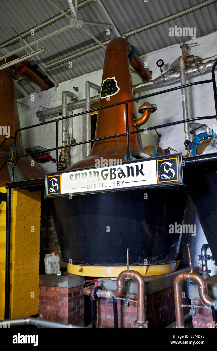 Springbank distillery still house Stock Photo - Alamy
