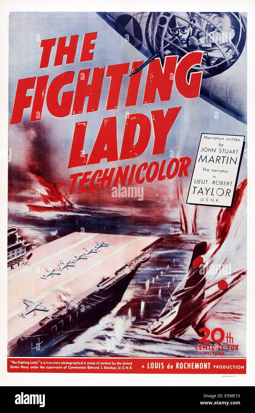 THE FIGHTING LADY, US poster art, 1944, TM & Copyright © 20th Century ...