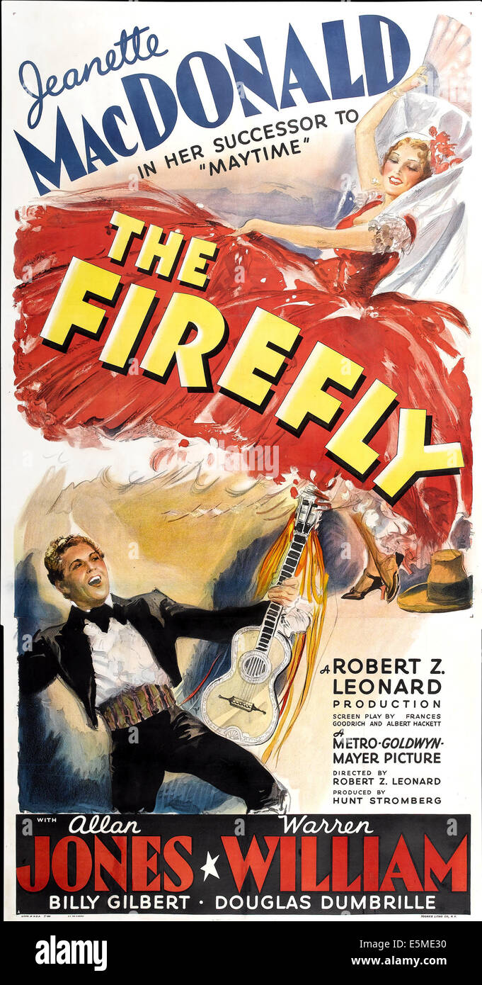 THE FIREFLY, top right: Jeanette MacDonald, bottom left: Allan Jones ...