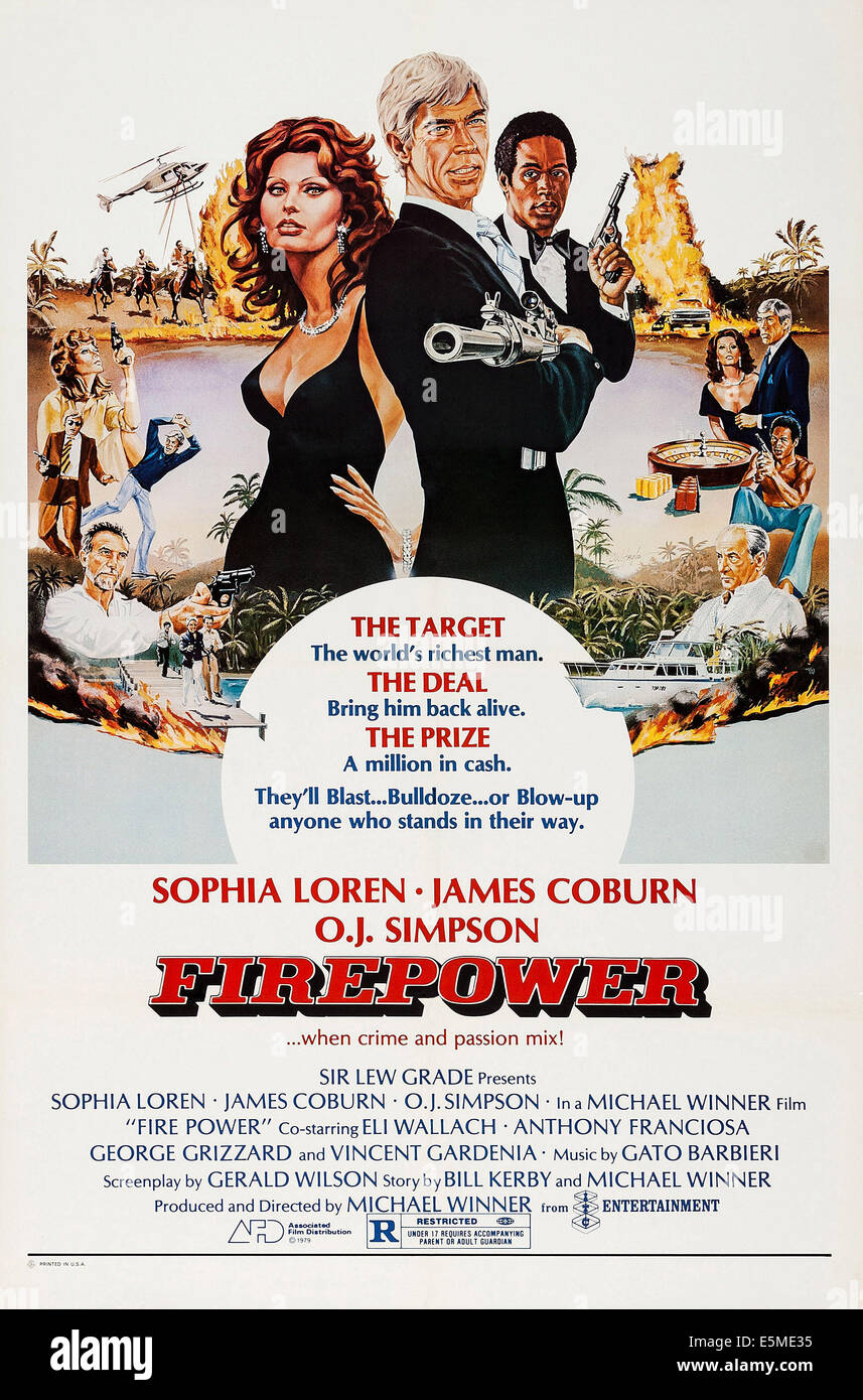 Sophia loren firepower 1979 hi-res stock photography and images - Alamy