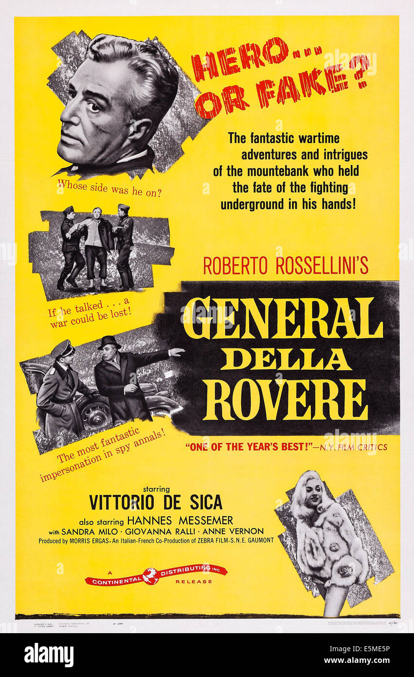 GENERAL DELLA ROVERE, (aka IL GENERALE DELLA ROVERE), top left ...