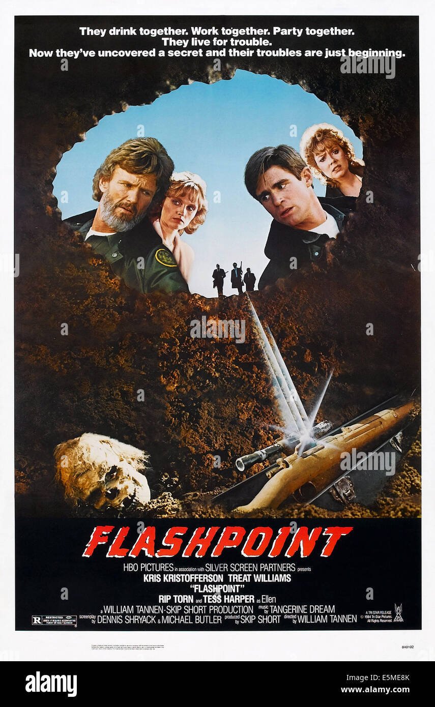 FLASHPOINT, US poster, from left: Kris Kirstofferson, Tess Harper ...