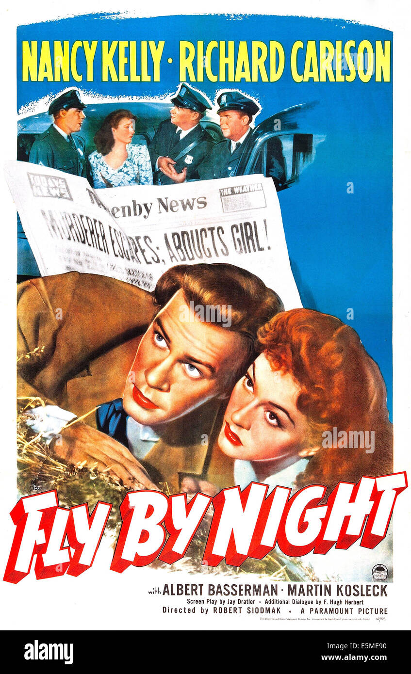 Fly poster night Cut Out Stock Images & Pictures - Alamy