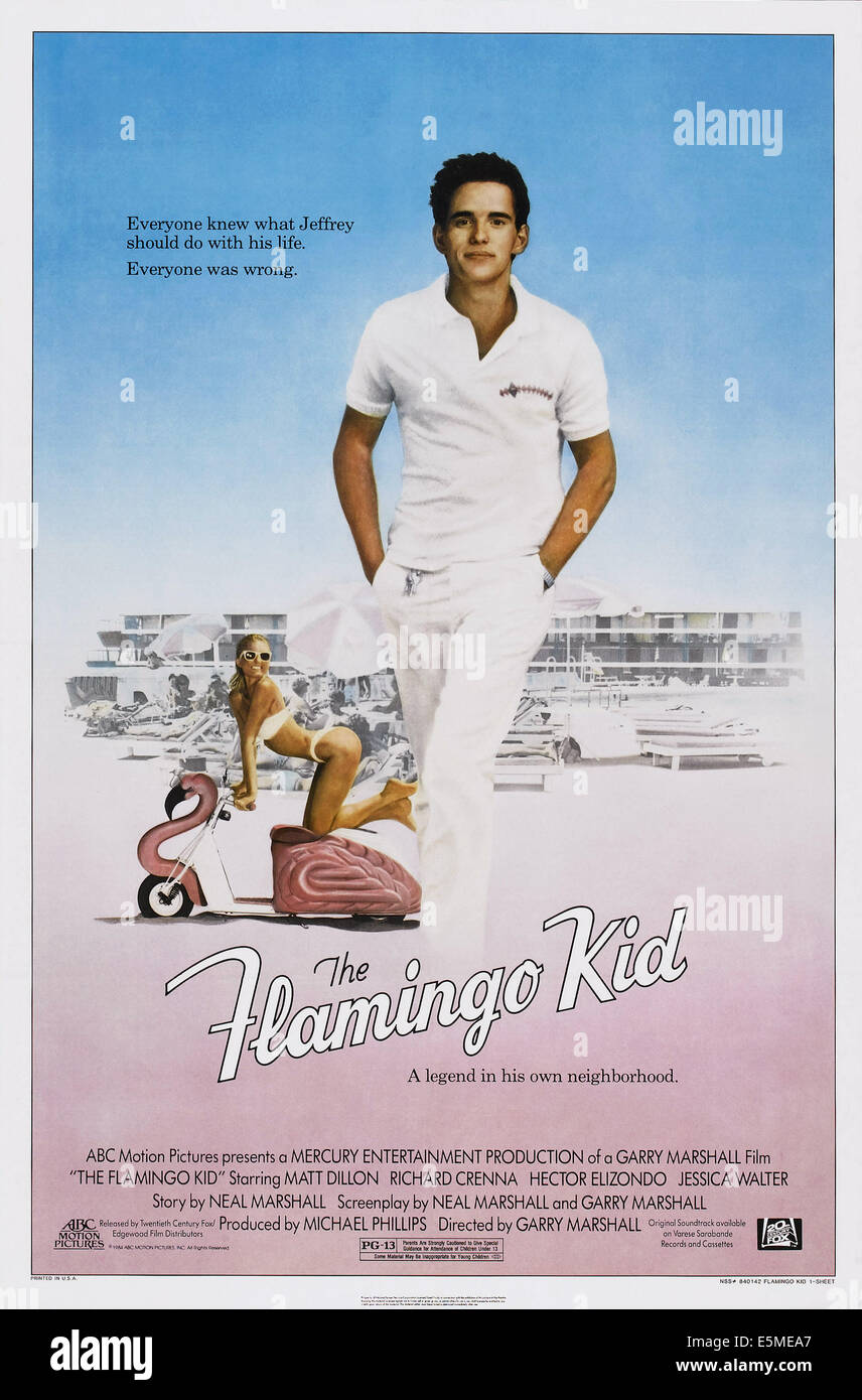 THE FLAMINGO KID, US poster, Matt Dillon, 1984, TM & Copyright © 20th ...