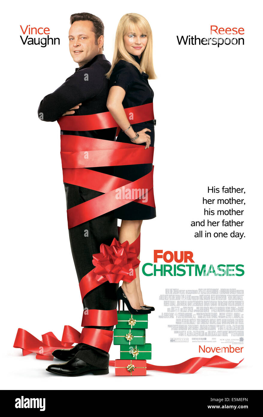 FOUR CHRISTMASES, from left: Vince Vaughn, Reese Witherspoon, 2008 ...