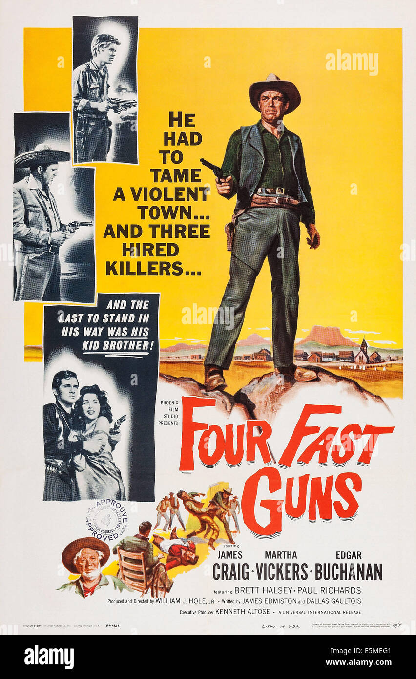 Four fast guns hi-res stock photography and images - Alamy