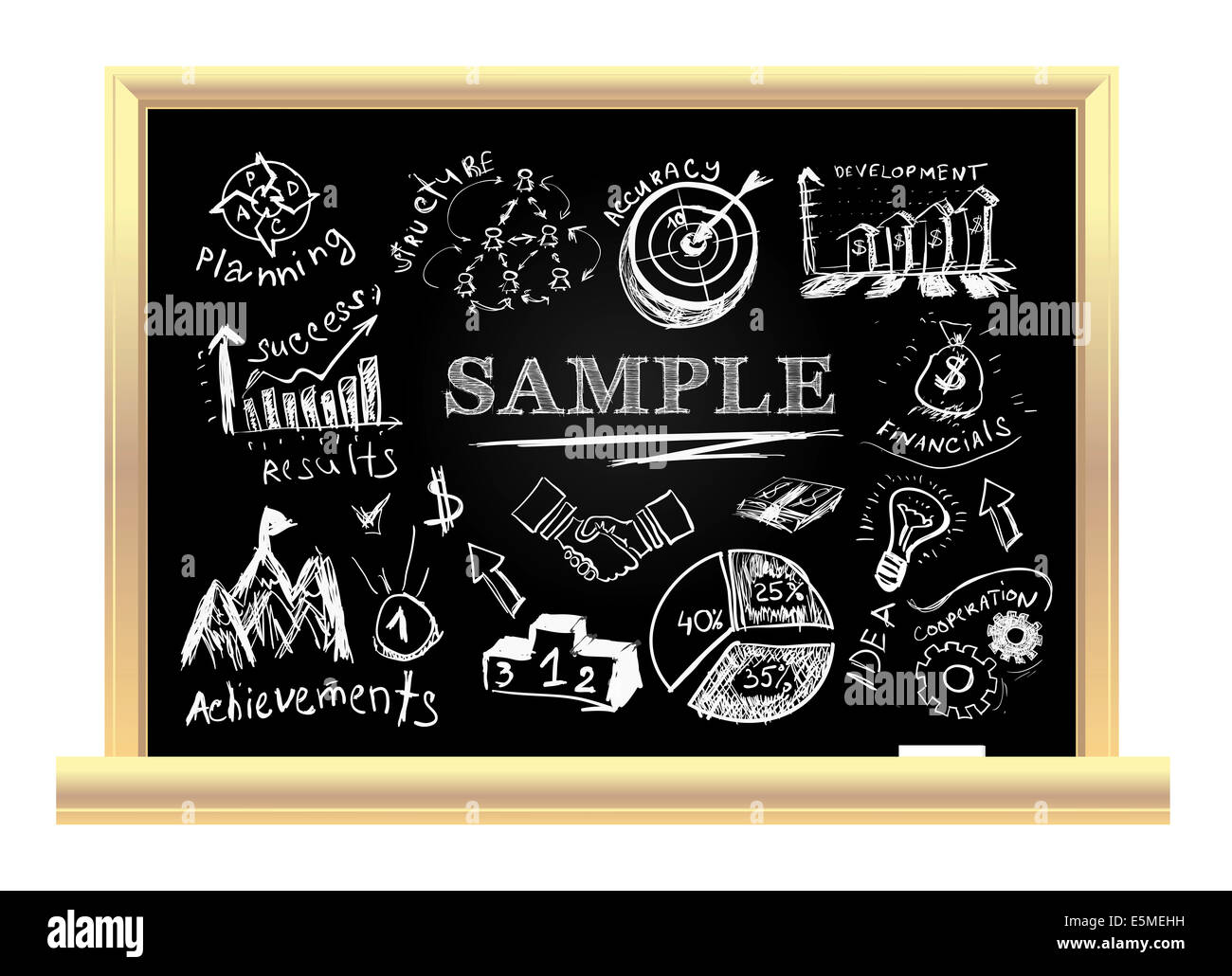 Strategy chalkboard Cut Out Stock Images & Pictures - Alamy