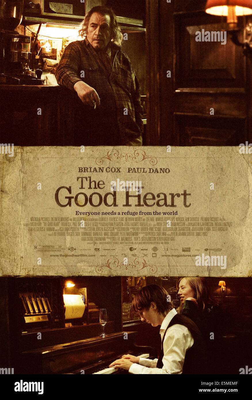 THE GOOD HEART, US poster art, top: Brian Cox, bottom, from left: Paul ...