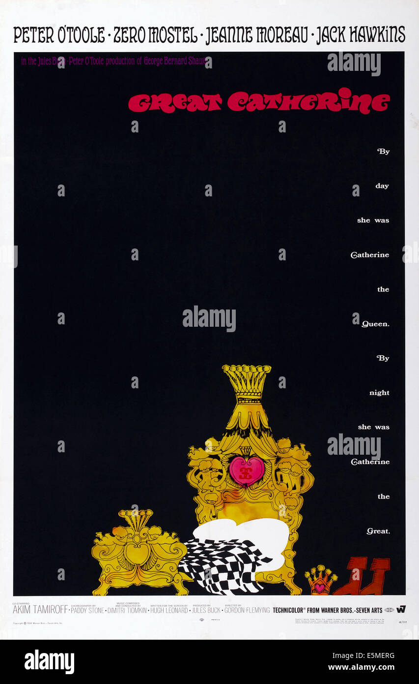 GREAT CATHERINE, US poster art, 1968 Stock Photo - Alamy
