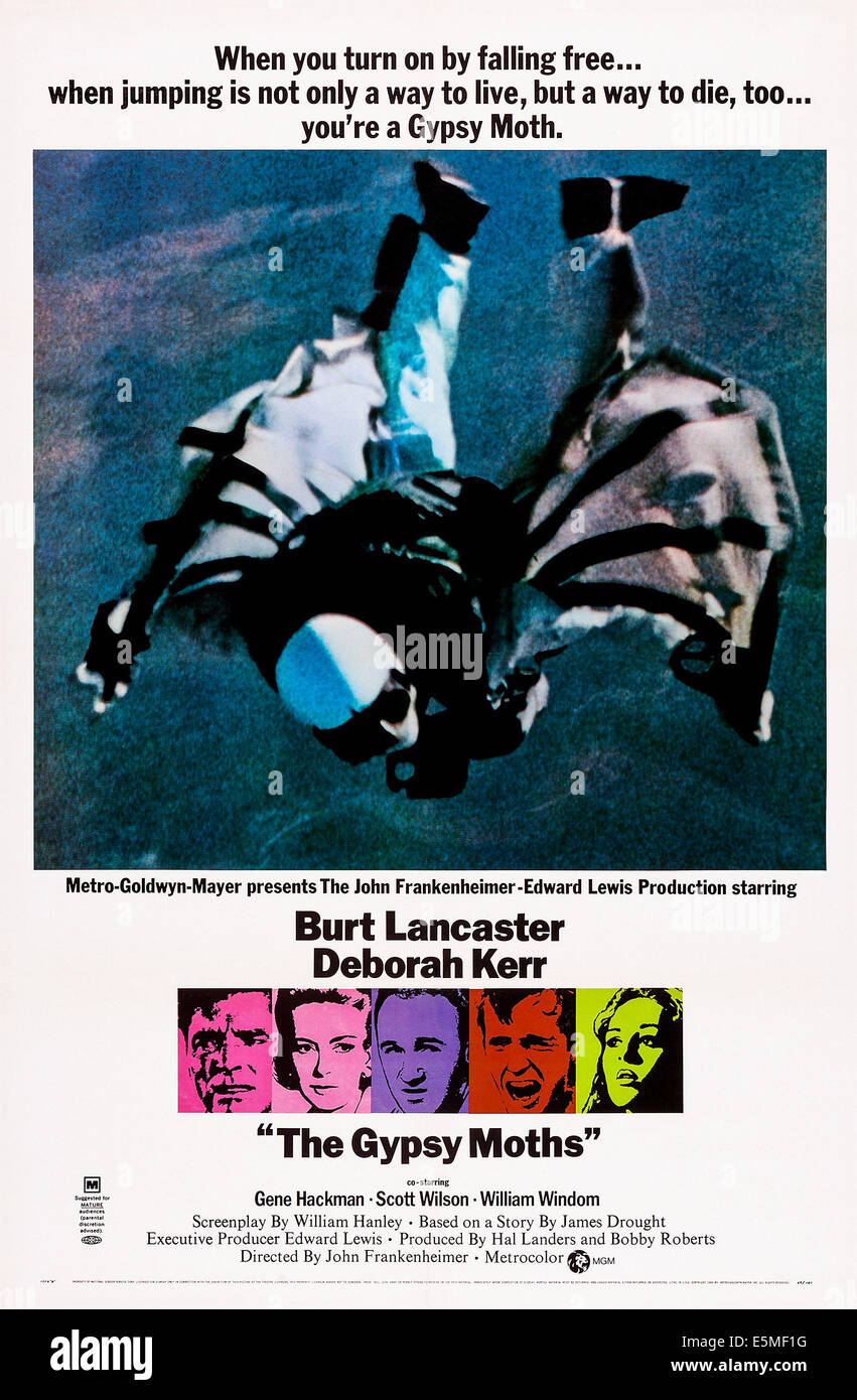 THE GYPSY MOTHS, US poster art, from left: Burt Lancaster, Deborah Kerr ...