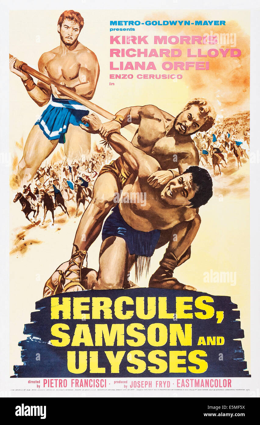 HERCULES, SAMSON & ULYSSES, (aka ERCOLE SFIDA SAMSONE), from left: Enzo ...