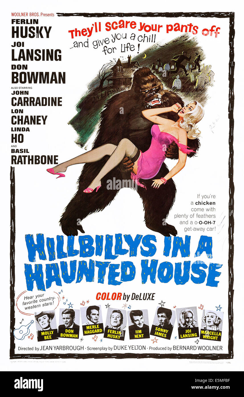 HILLBILLYS IN A HAUNTED HOUSE, bottom l-r: Molly Bee, Don Bowman, Merle ...