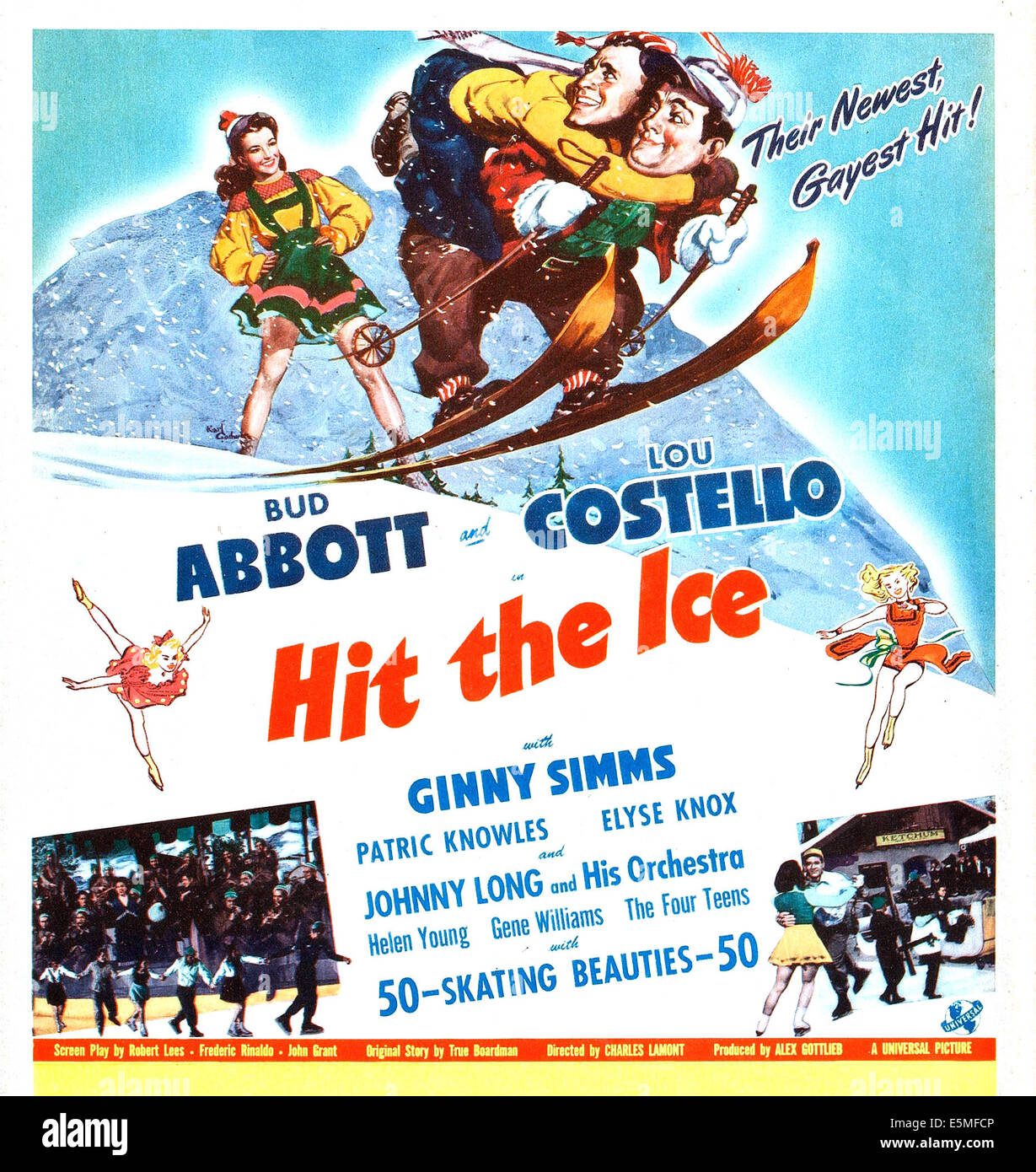 Hit ice bud lou costello hi-res stock photography and images - Alamy