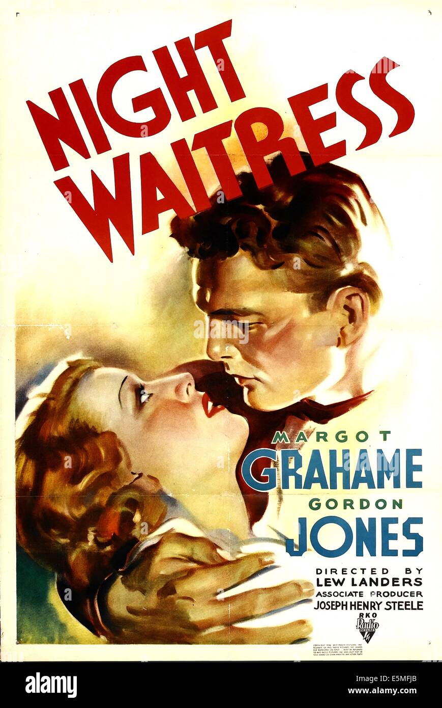 NIGHT WAITRESS, from left: Margot Grahame, Gordon Jones, 1936 Stock ...