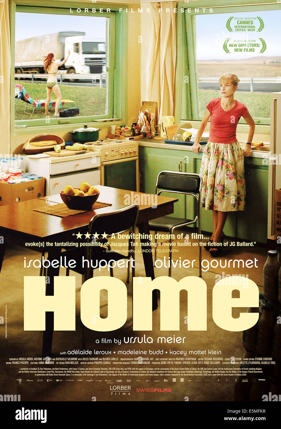 HOME, Adelaide Leroux (outside), Isabelle Huppert (in kitchen), 2008 ...