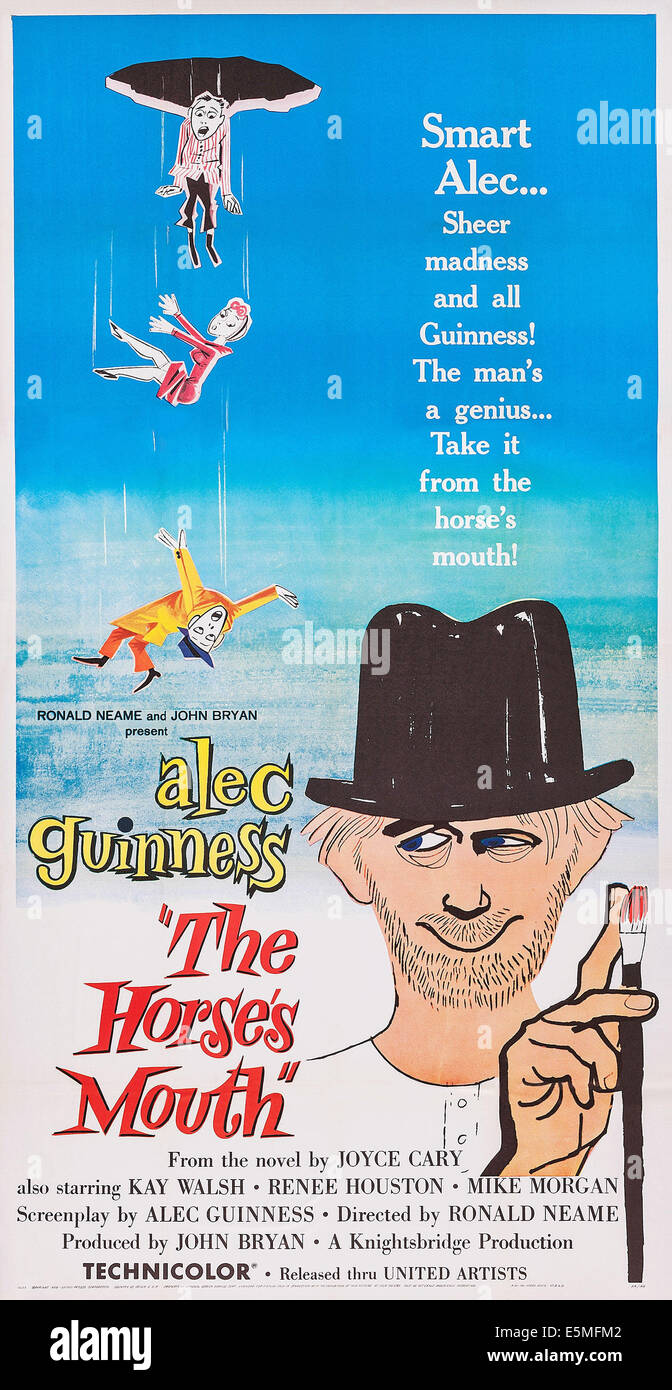 THE HORSE'S MOUTH, US poster art, Alec Guinness, 1958 Stock Photo - Alamy