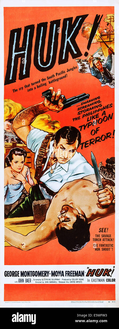 HUK!, US poster art, 1956 Stock Photo - Alamy