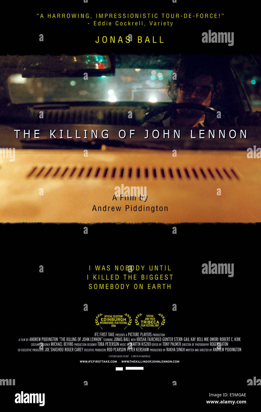 THE KILLING OF JOHN LENNON, Jonas Ball as Mark Chapman, 2006. ©IFC ...