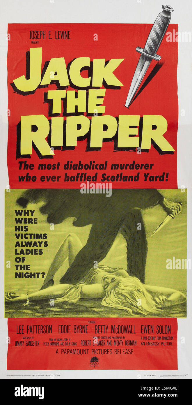 JACK THE RIPPER, poster art, 1959 Stock Photo - Alamy