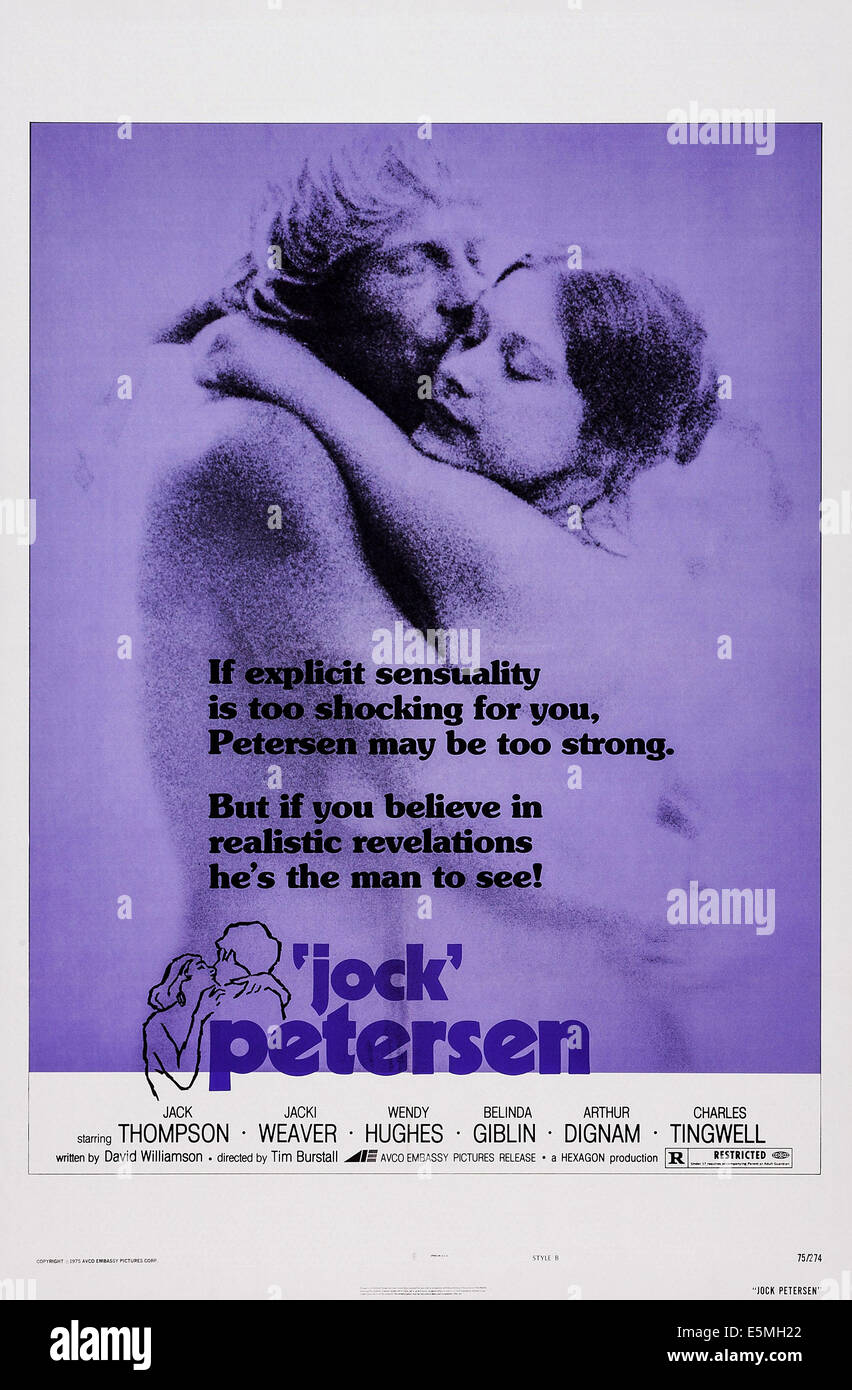 JOCK PETERSEN, (aka PETERSEN), US poster, from left: Jack Thompson ...
