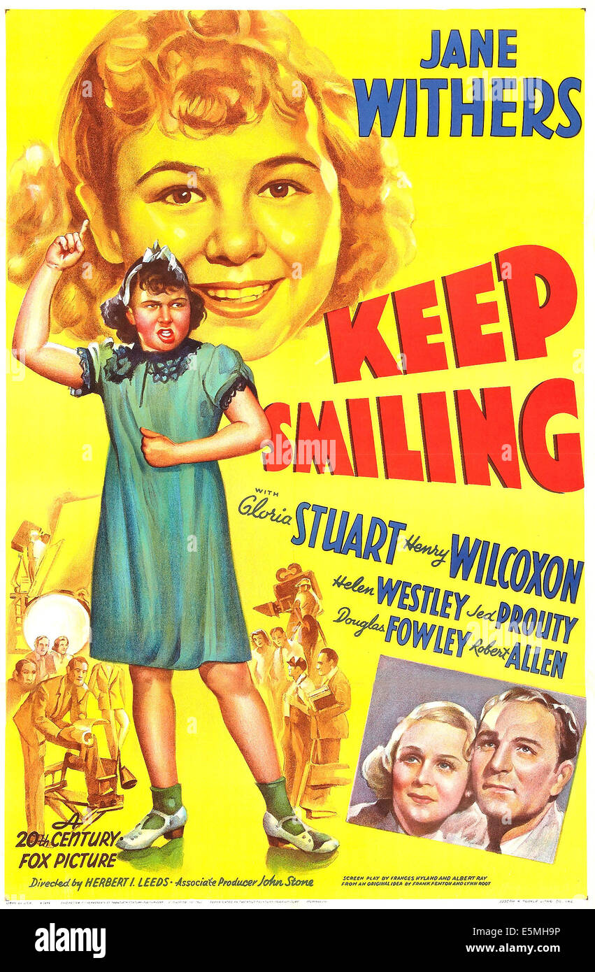 KEEP SMILING, US poster art, center: Jane Withers times two; inset from ...