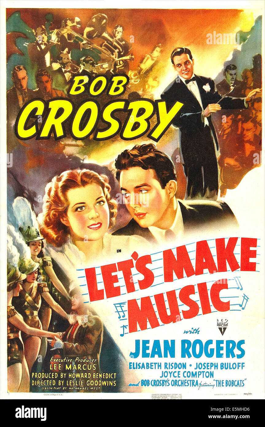 1940s music poster hi-res stock photography and images - Alamy