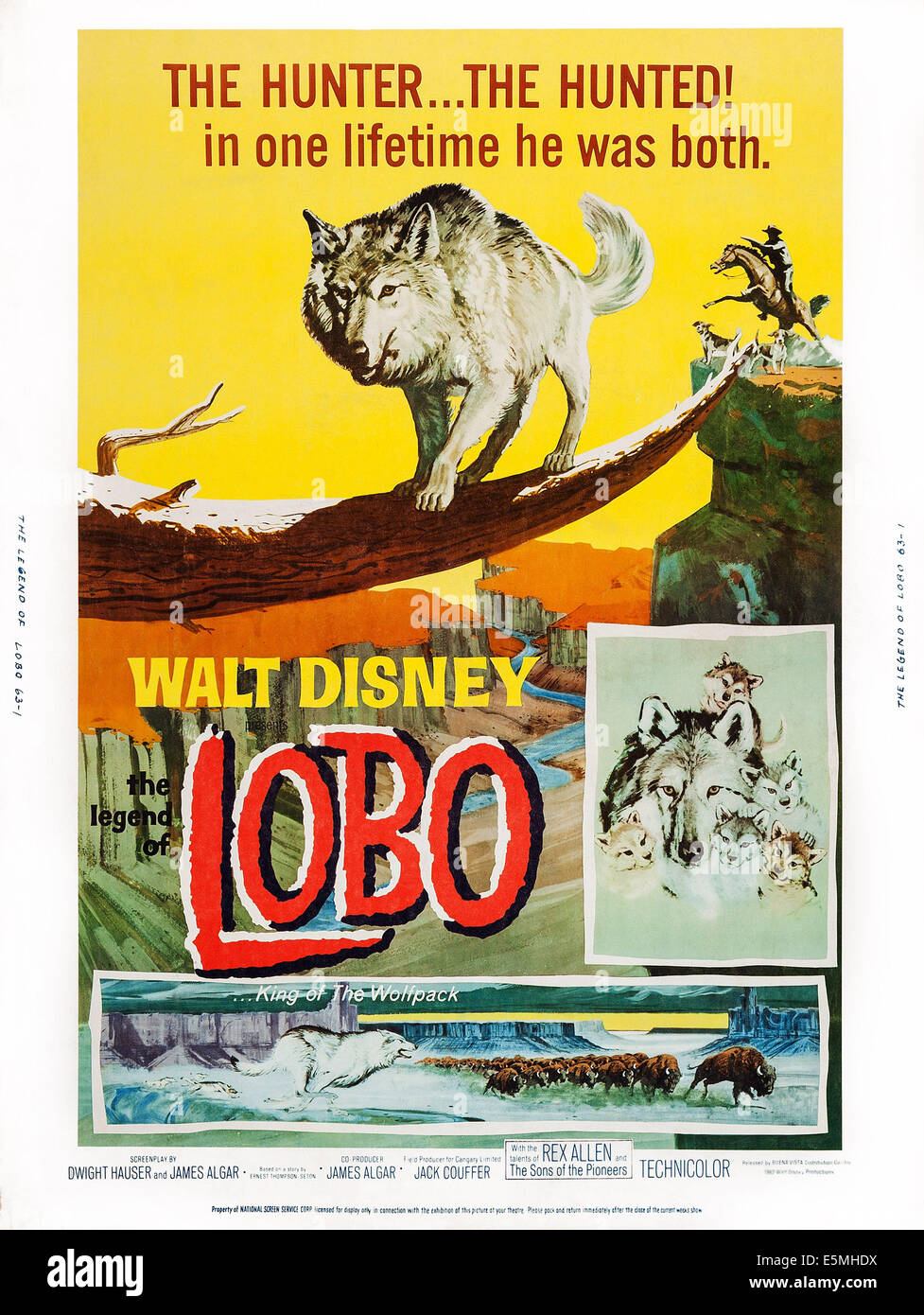 THE LEGEND OF LOBO, US poster art, 1962 Stock Photo - Alamy